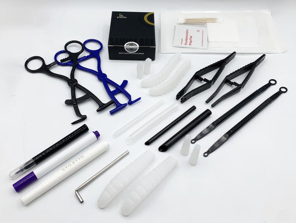 Stiletto Piercing Supply Sample Pack (Only shipped to professional stu